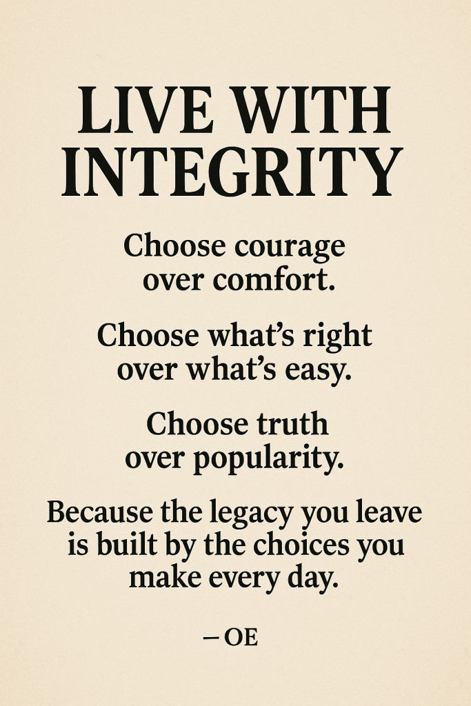 Life of Integrity - Orlando Espinosa